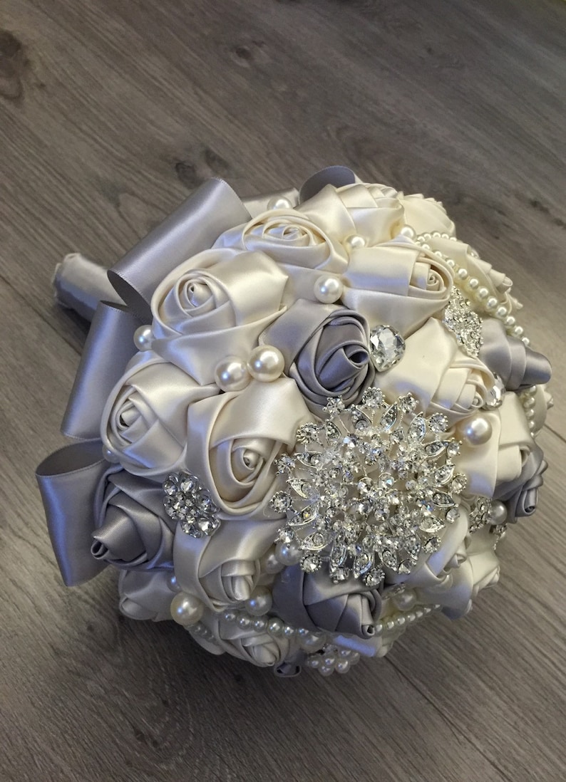 Brooch bouquet wedding bouquet bridal bouquet bridesmaids | Etsy