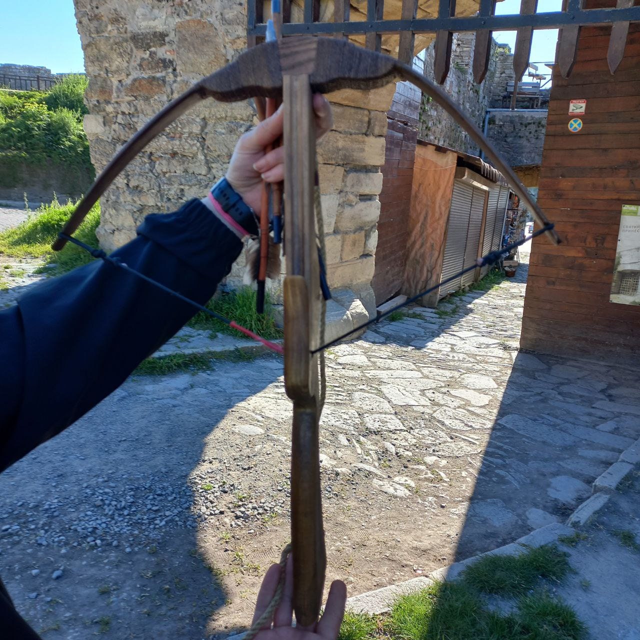 Wooden Weapon Arbalest. Wooden Crossbow With Arrows. Cosplay - Etsy