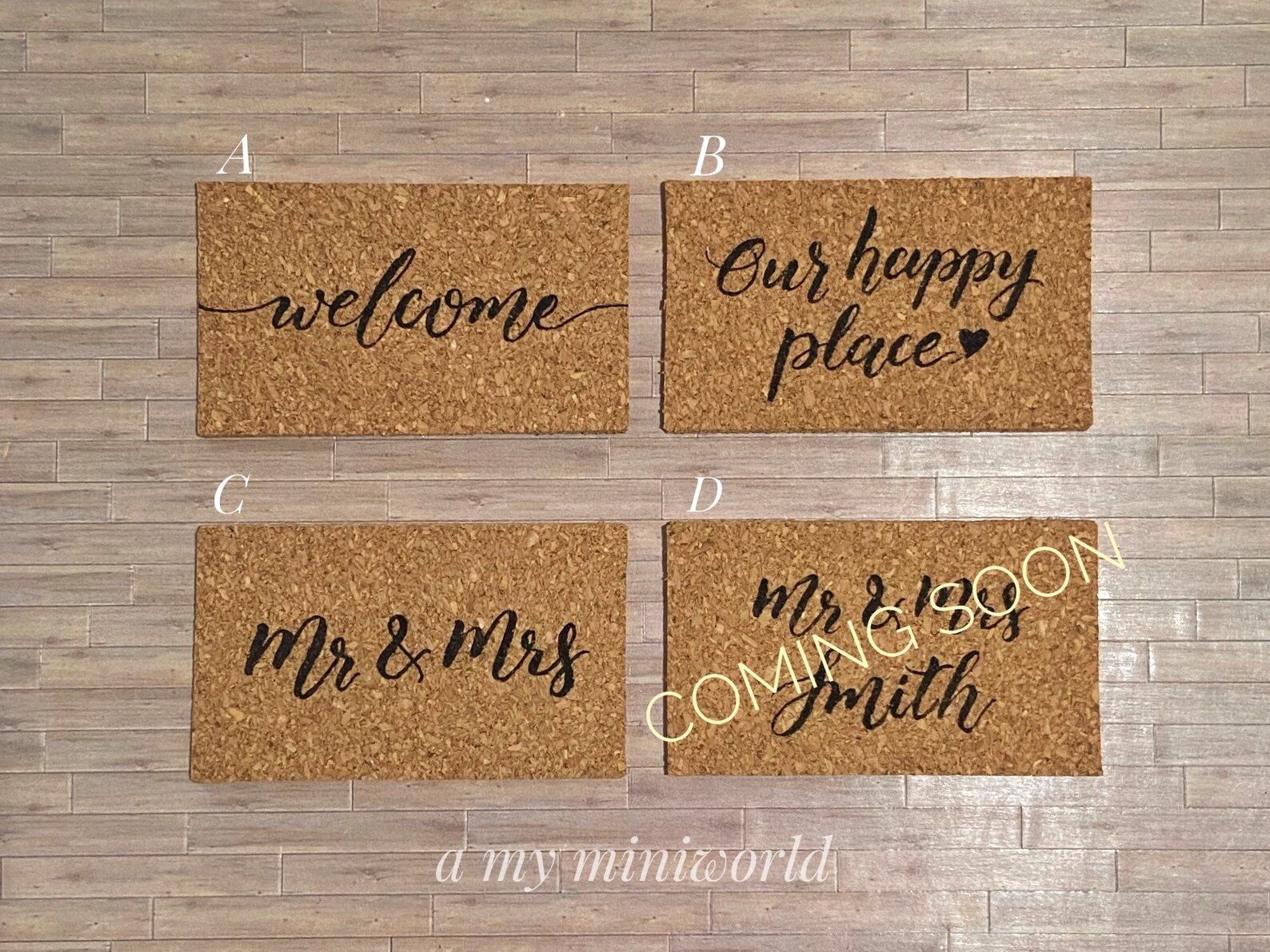1:12 Dollhouse Wording Doormat 3 Styles | Etsy