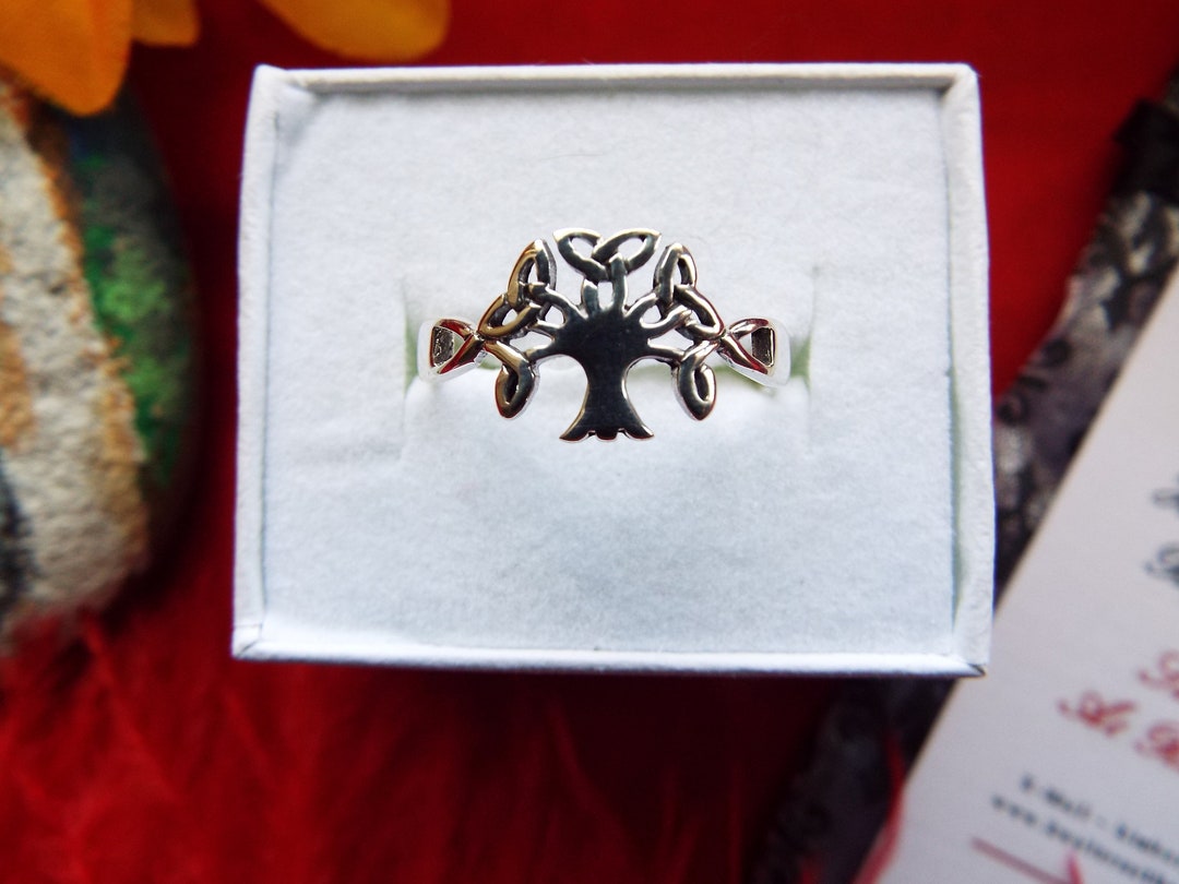 R-0002L - Tree of Life Ring - Life, Love, Beauty, Tree Ring, Celtic ...