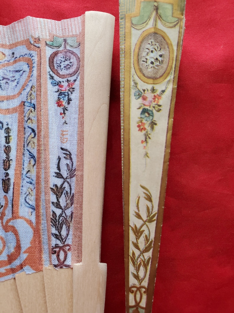 F-0010 Georgian Hand Fan Georgian Fan Regency Fan - Etsy