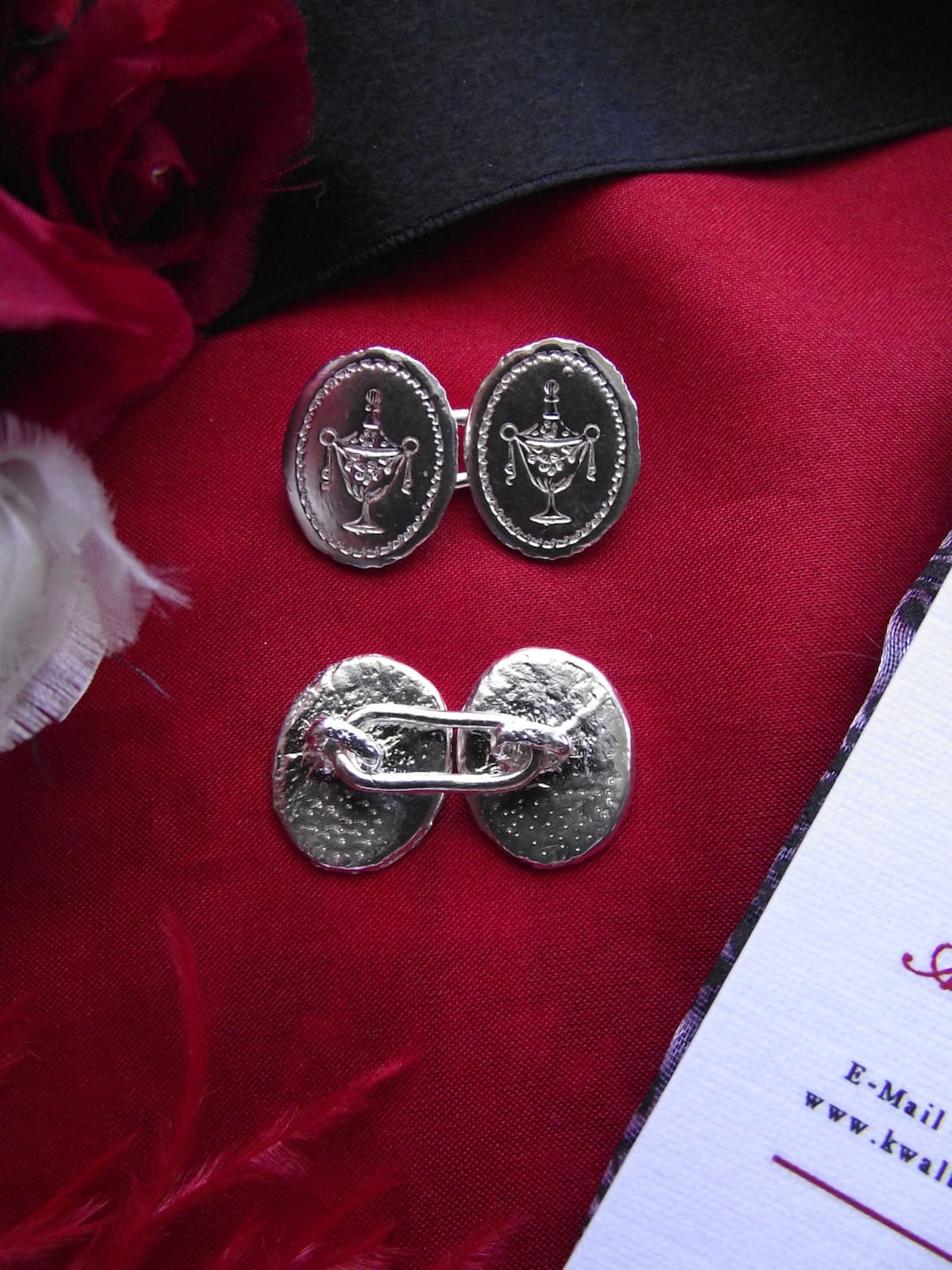 SL-0024 - George Washington Mourning Button Cuff Links - Memento Mori ...