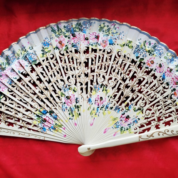 Wooden Hand Fan - Etsy