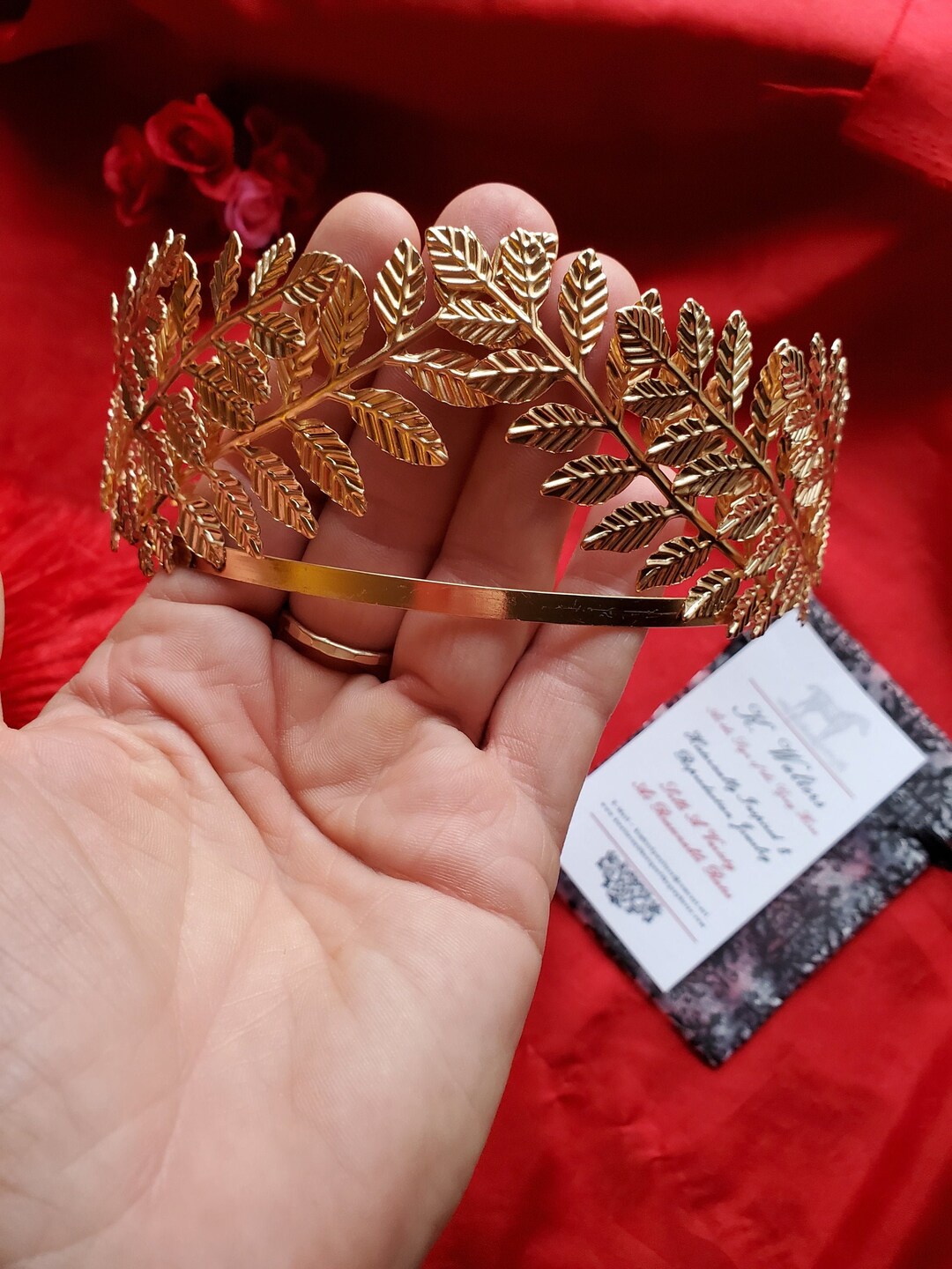 T-0022C Vintage Leaves Neoclassical Regency Tiara Georgian - Etsy