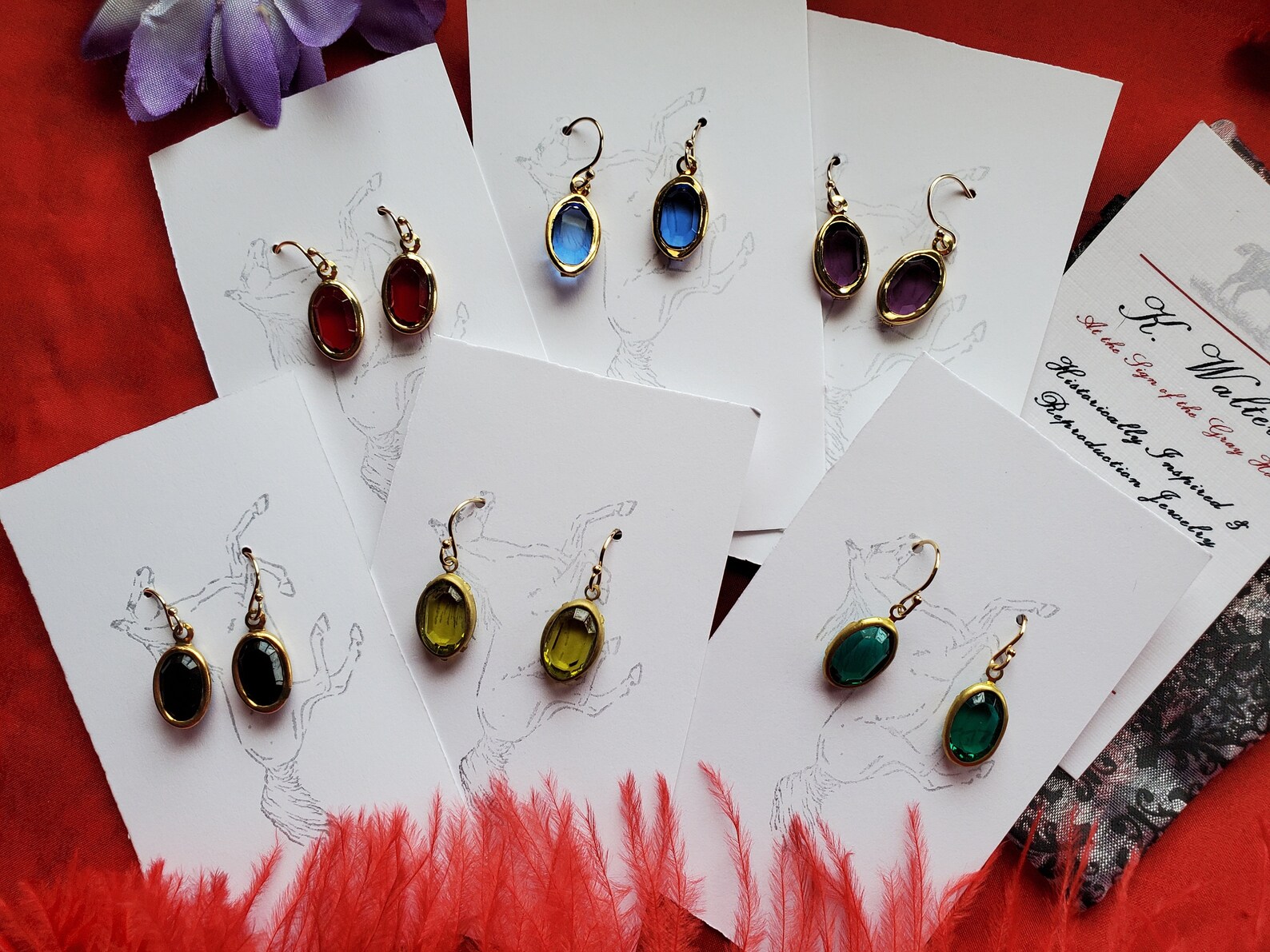 E-0611 - the Martha - Gold Filled Earwires With Oval Swarovski Crystal ...