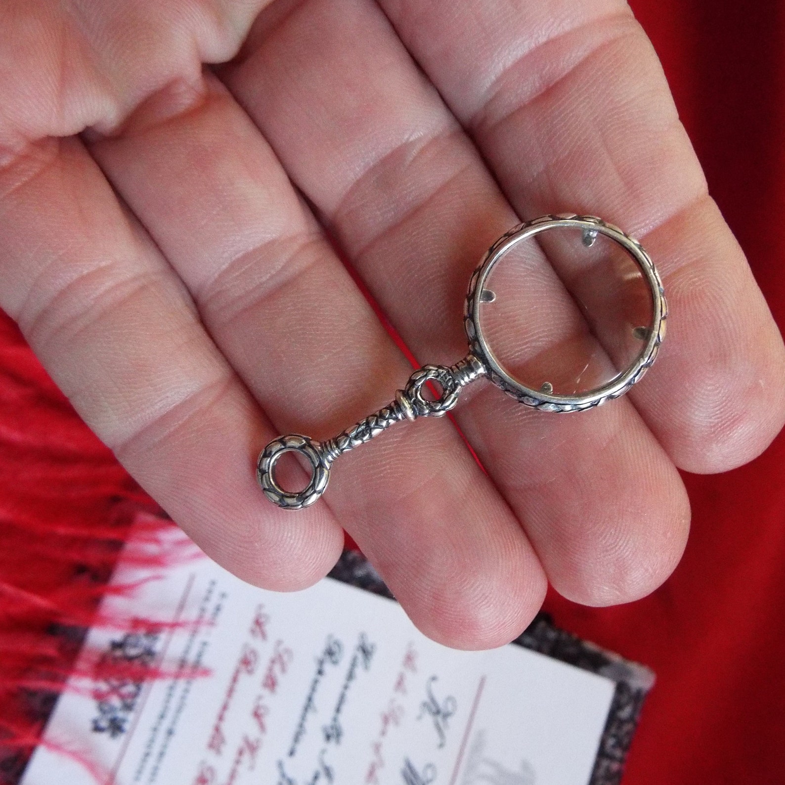 N-0135S Sterling Silver Tiny Quizzing Glass Georgian - Etsy