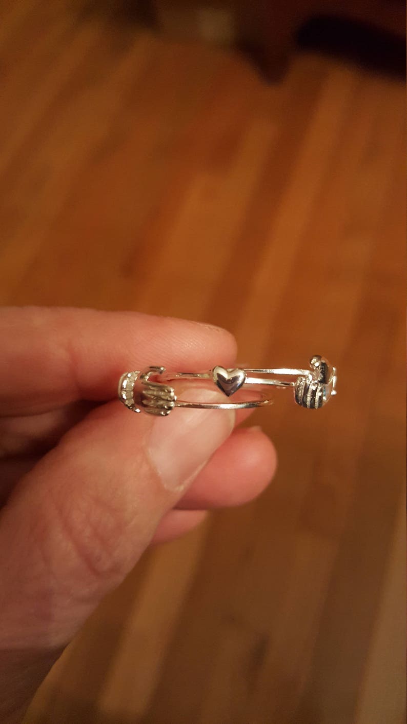 R-0074 Fede or Gimmal Ring Georgian Wedding Ring Regency | Etsy