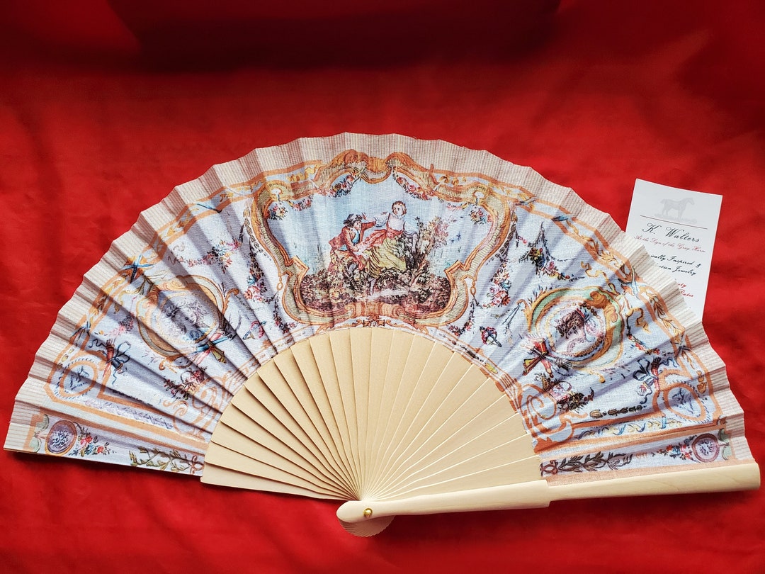 F-0010 - Georgian Hand Fan - Georgian Fan, Regency Fan, Victorian Fan ...