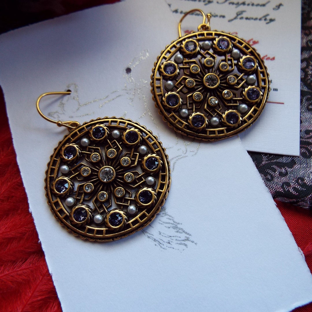 E-0162R - Deco Rosette Earrings, Hollywood, Rosette, 1920, Museum ...