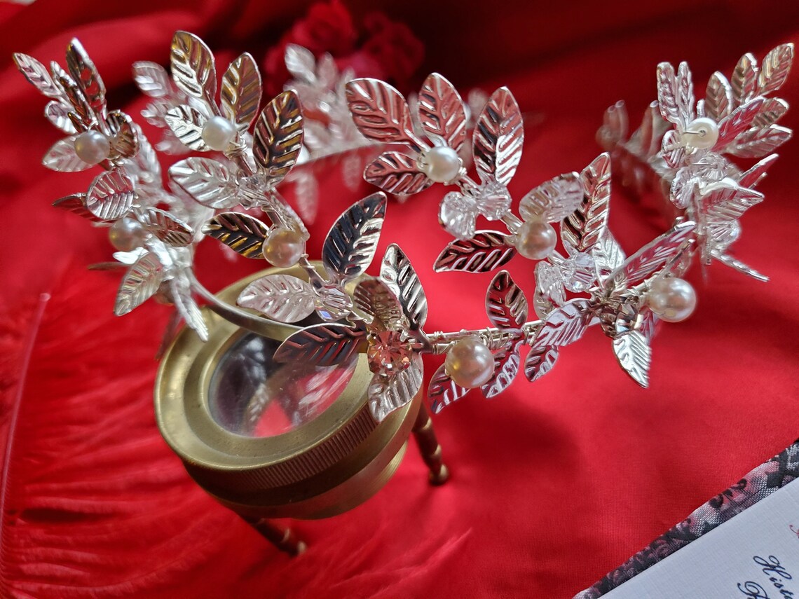 T-0022 Vintage Leaves Neoclassical Regency Tiara Georgian - Etsy