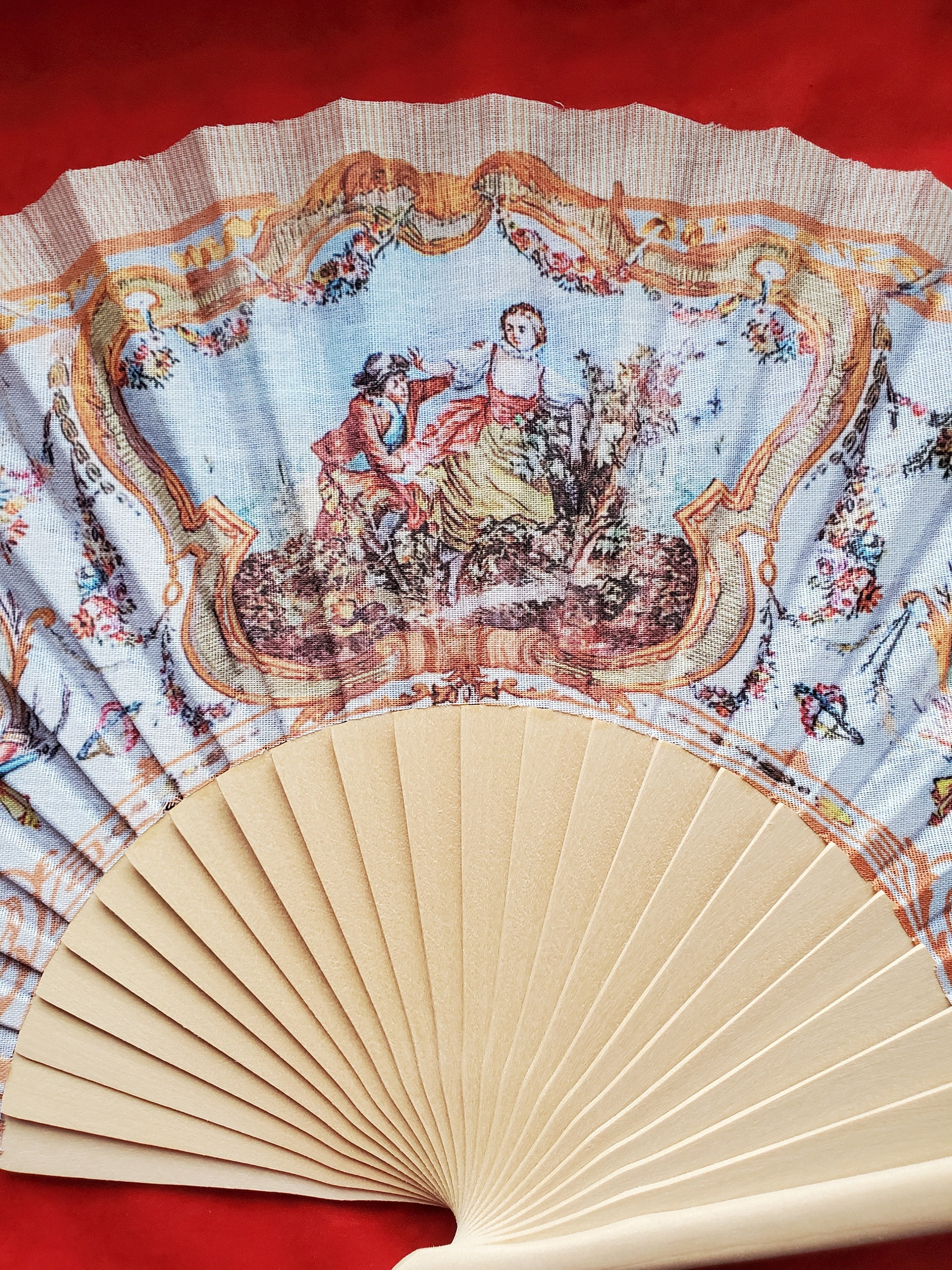 F-0010 Georgian Hand Fan Georgian Fan Regency Fan - Etsy