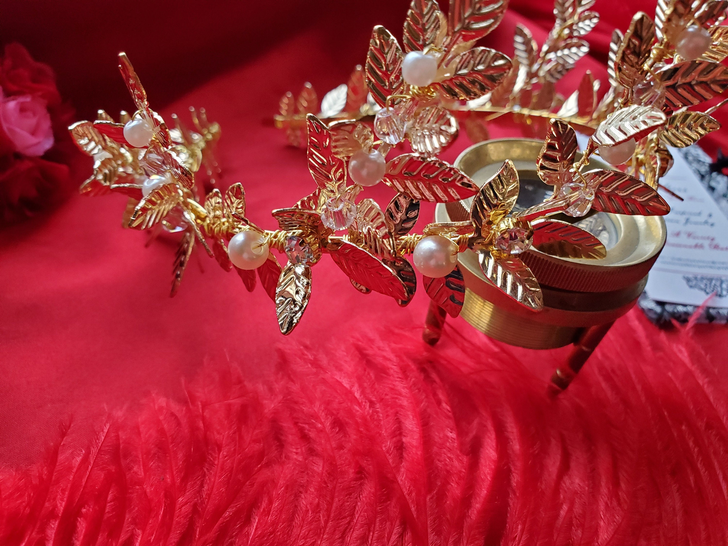 T-0022 Vintage Leaves Neoclassical Regency Tiara Georgian - Etsy