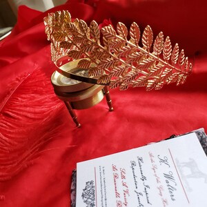 T-0022C Vintage Leaves Neoclassical Regency Tiara Georgian - Etsy