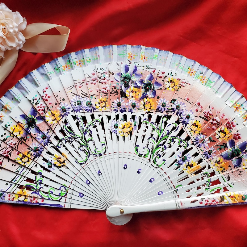 Hand Painted Fan - Etsy