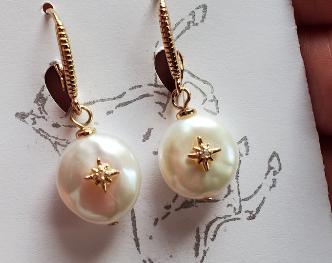 Antique Earrings, Inspired by Ancient Rome, Real Pearl, Gold or Silver ...