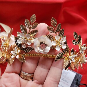 T-0022 Vintage Leaves Neoclassical Regency Tiara, Georgian Tiara ...