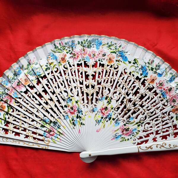 Hand Painted Fan - Etsy