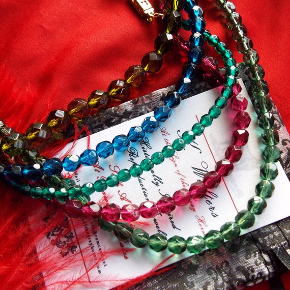 Czech glass necklace store