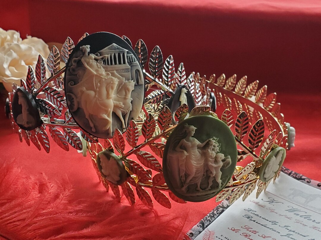 T-0022F - Vintage Leaves Neoclassical Regency Tiara, Georgian Tiara ...