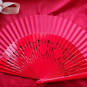 F-0008 - Wooden Style Hand Painted Fan - Georgian Fan, Regency Fan ...
