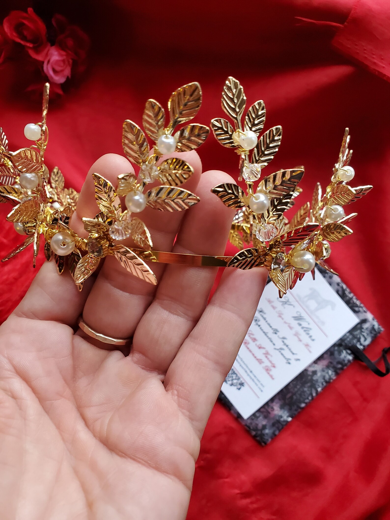 T-0022 Vintage Leaves Neoclassical Regency Tiara Georgian - Etsy