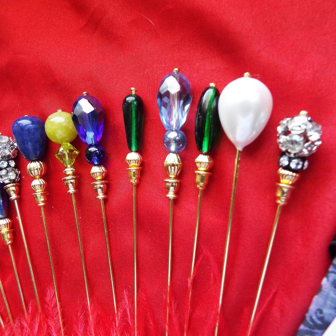 HA-0110G - 5 Inch Gold Hat Pins - 20 Gauge - Etsy