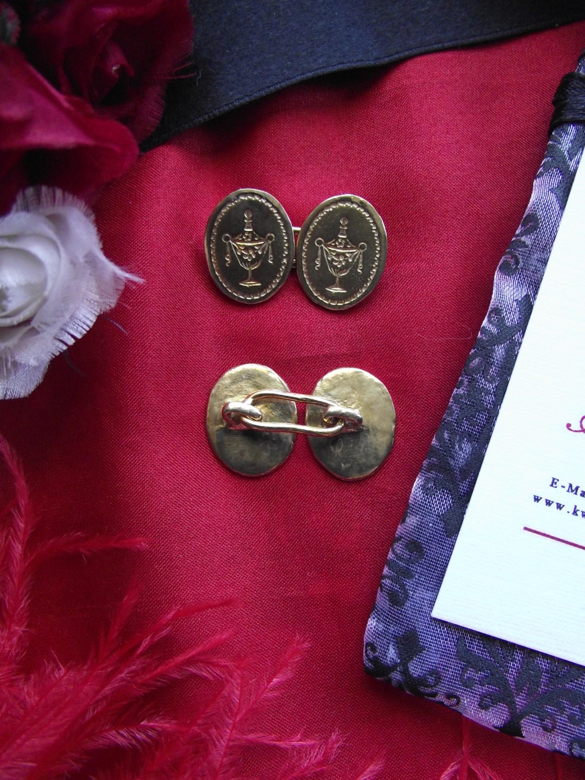 SL-0024 - George Washington Reproduction Mourning Button Cuff Links ...
