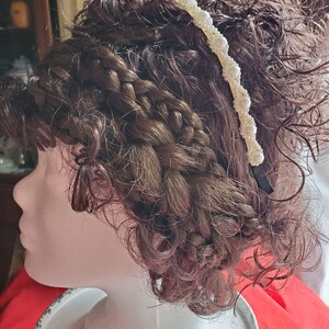 HA-0038A - Pearl Figure Eight Headband - Pearl Headband, White Glass ...