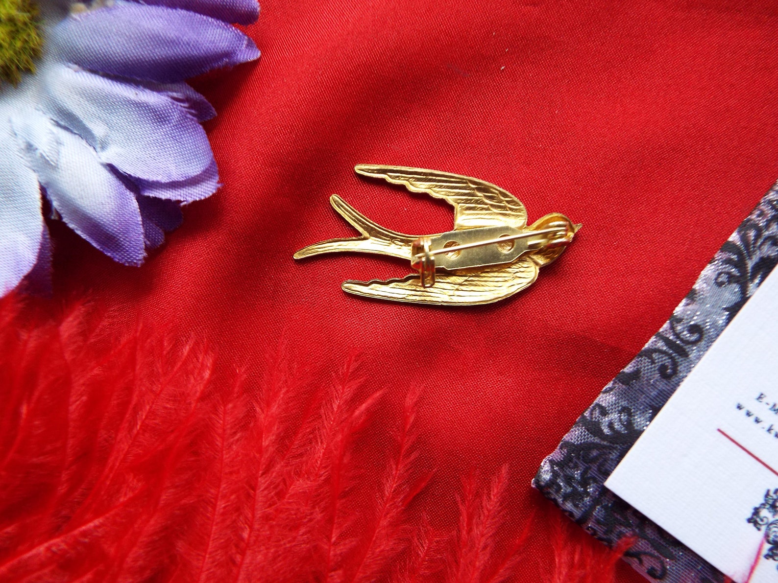 BR-0066 - Dove Brooch - Dove of Peace, Martha Washington, Brass Dove ...