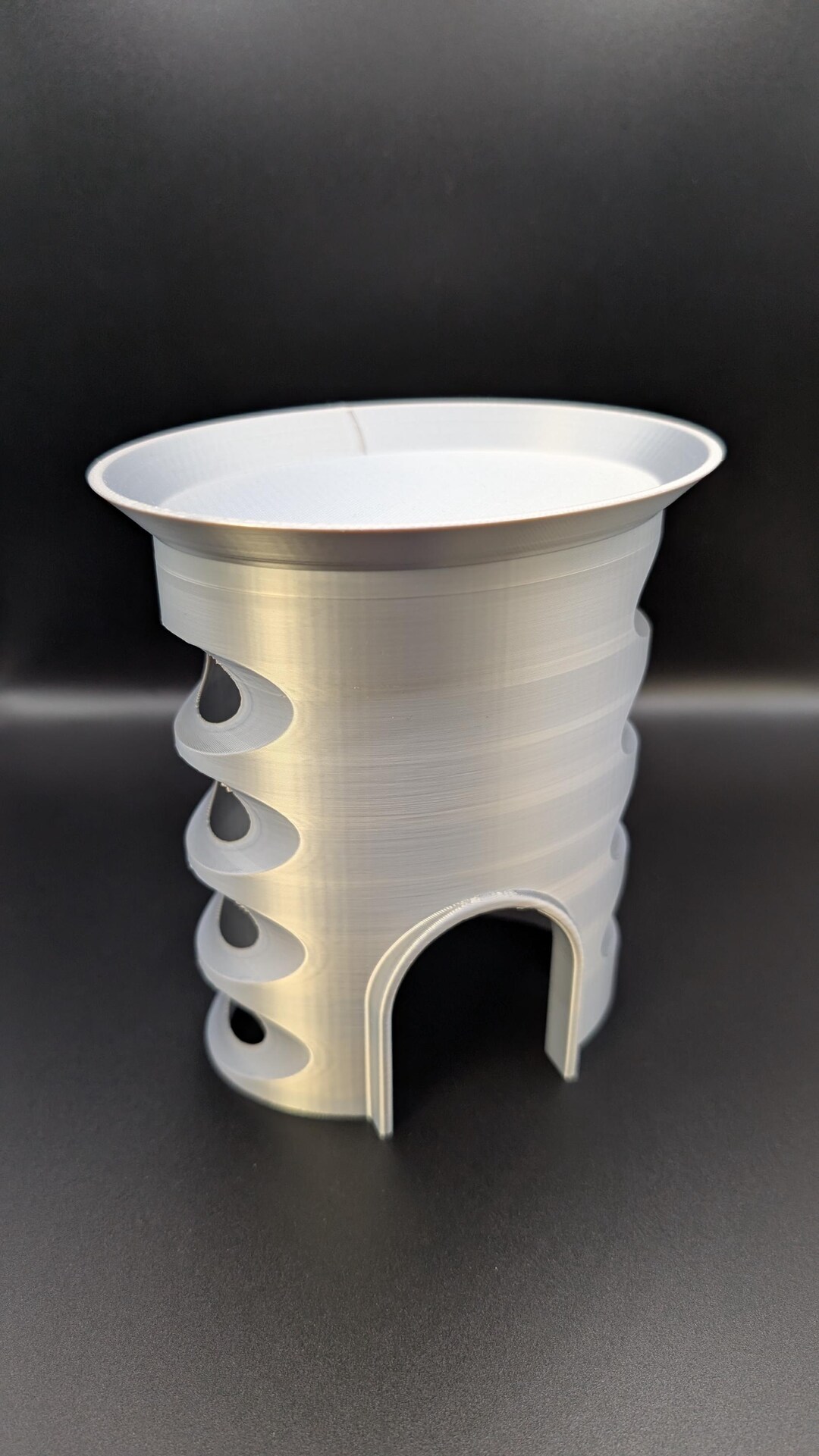 3D Printed Spiral Tower W/ Water Dish Roof Reptile Hide | Snakes ...