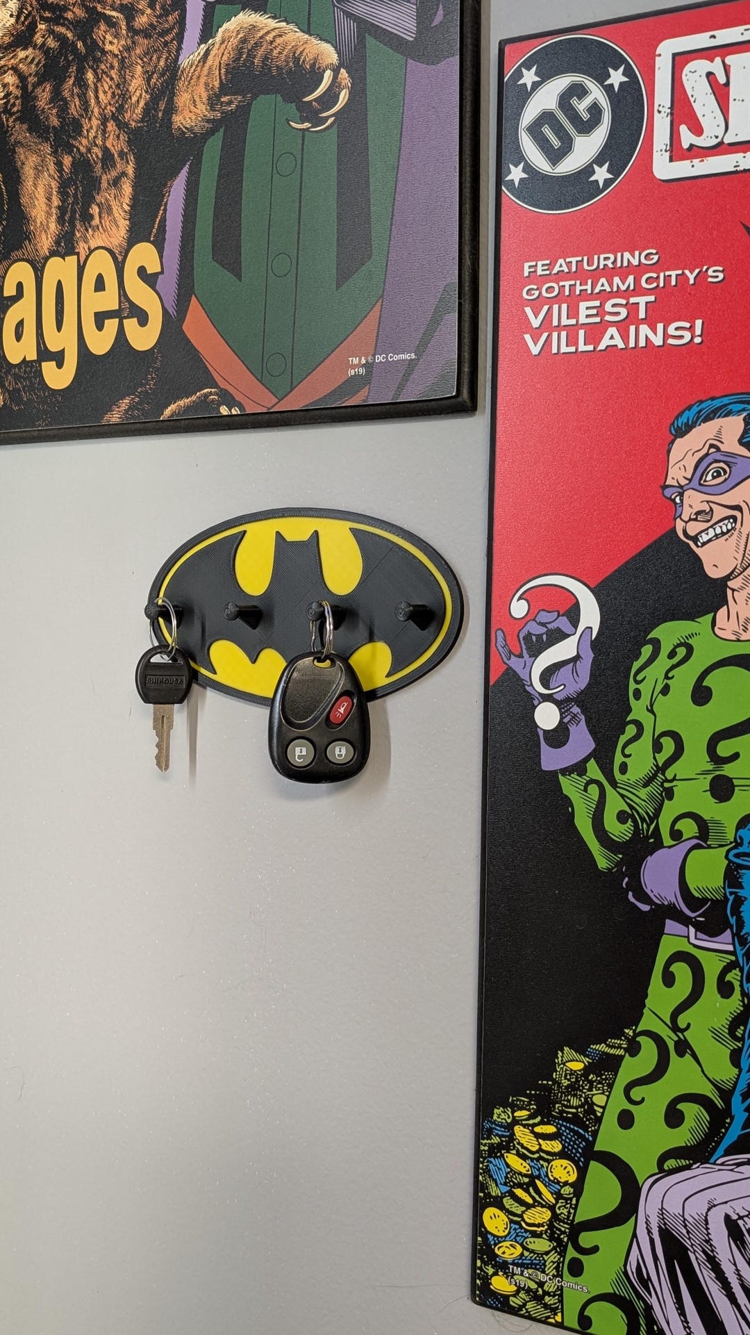 3D Printed Bat Themed Key Holder - Etsy
