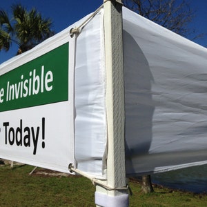 Canopy Banner Kit 9' X 1.5' Hang a Banner Fast and Easily on the Front ...