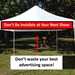 Canopy Banner Kit 9' X 1' Hang a Banner Fast and Easily on the Front of ...