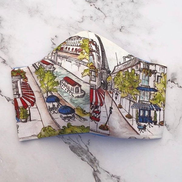 Eiffel Tower Face Mask - Etsy