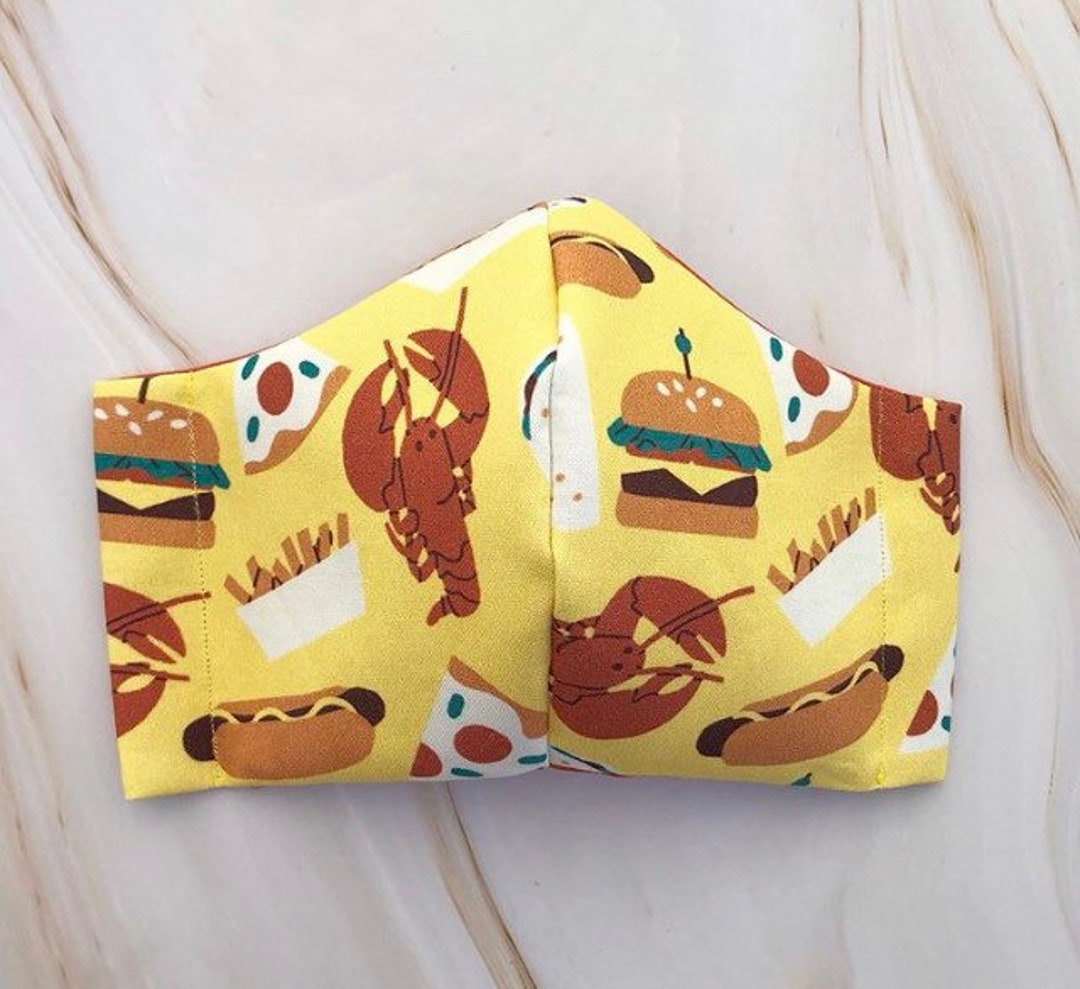 Lunch Face Mask - Etsy