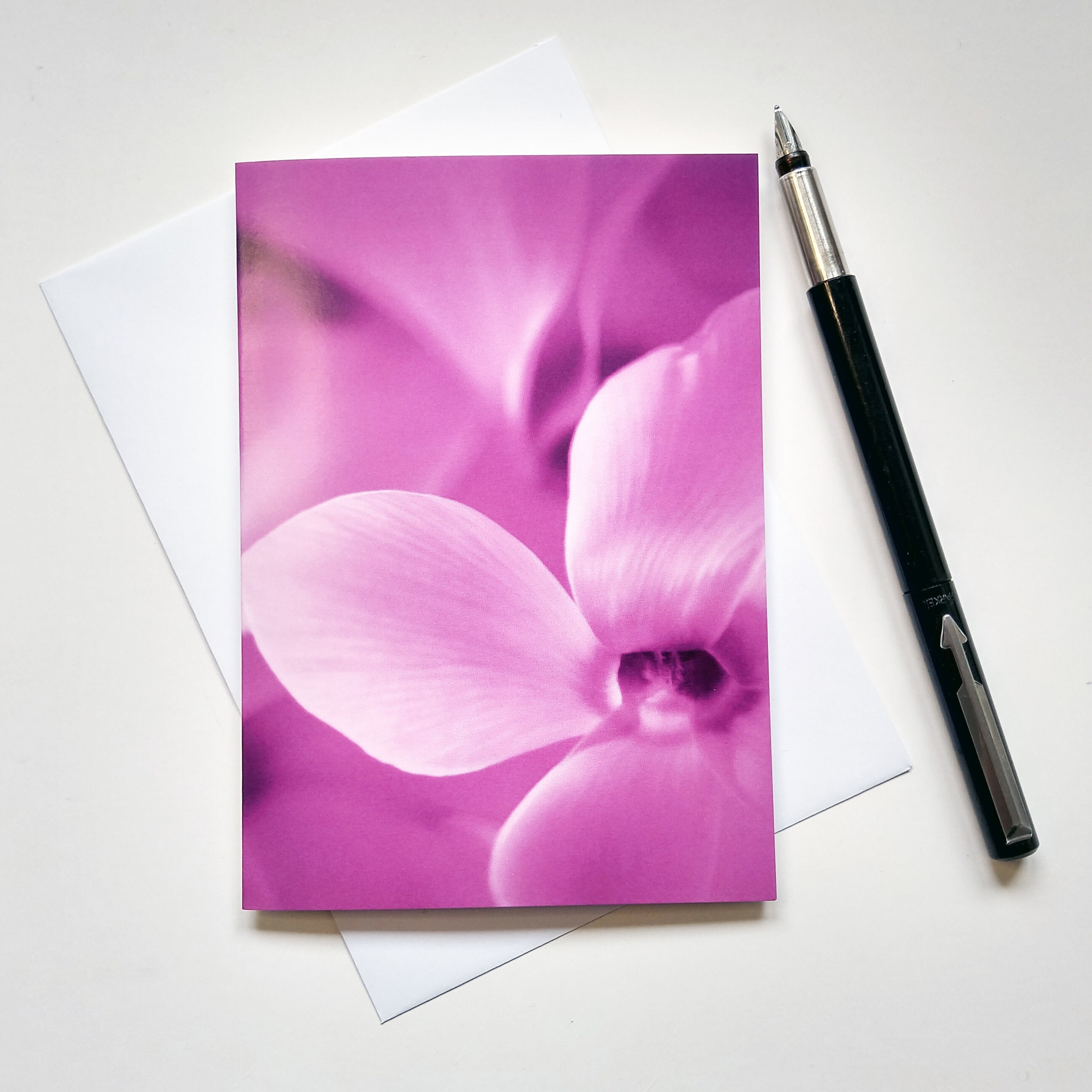 Pink Flower Greeting Card Cyclamen Photo Notelet - Etsy