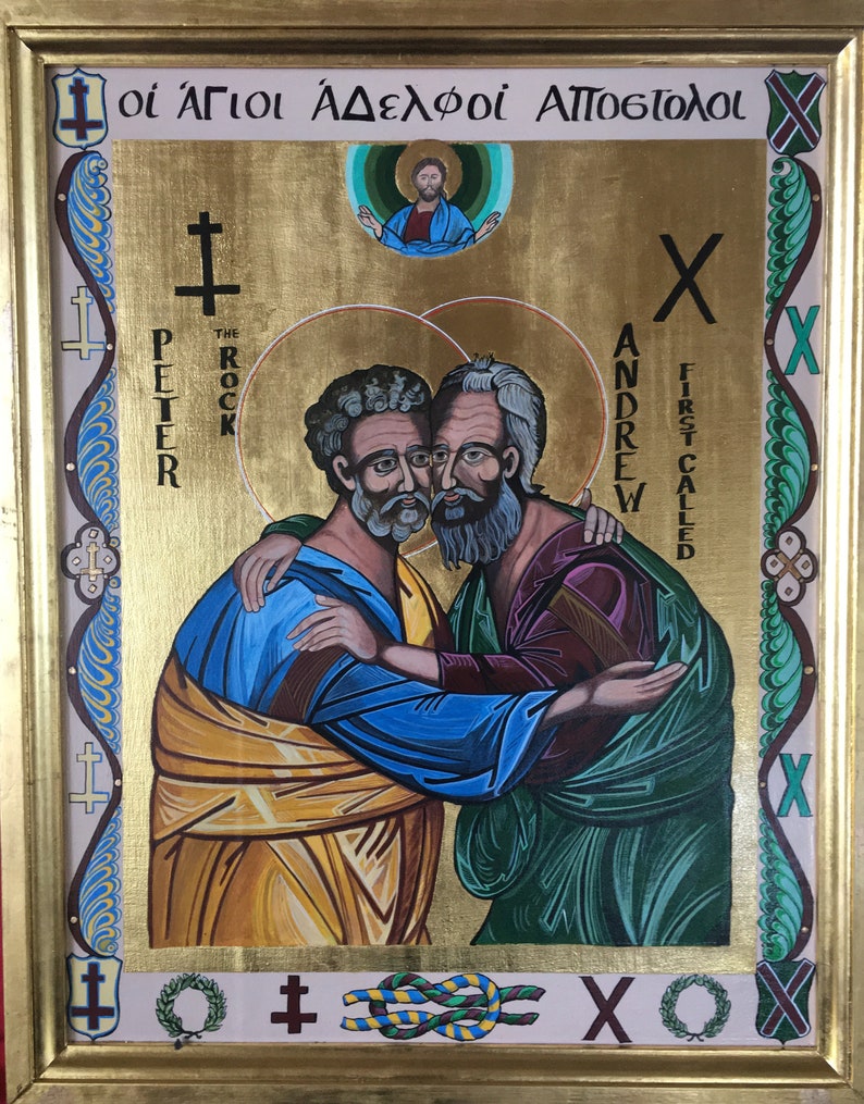 St. Peter & St. Andrew ICON - Etsy