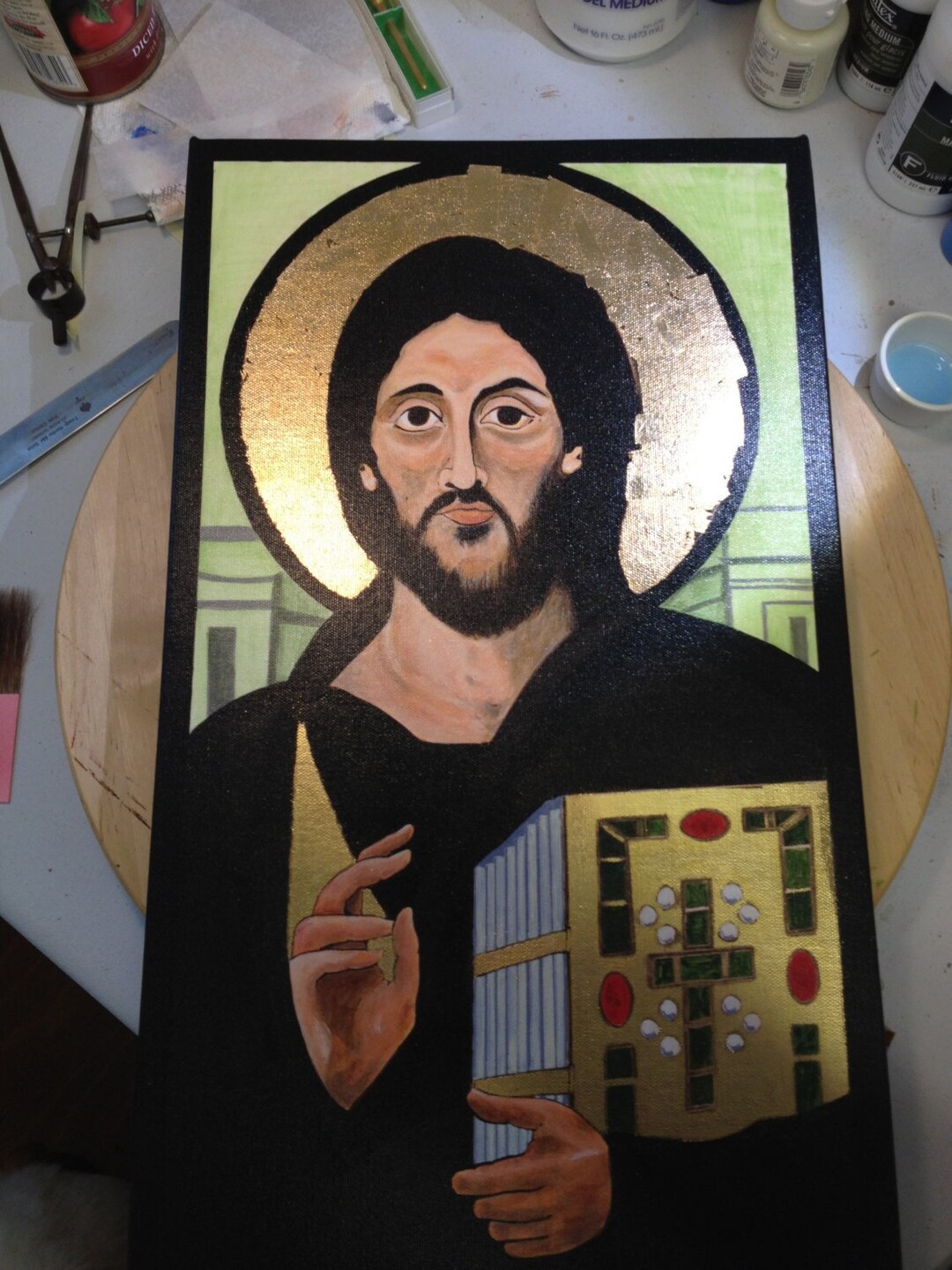 Jesus Christ - Mt. Sinai Monastery - Original ICON - Etsy