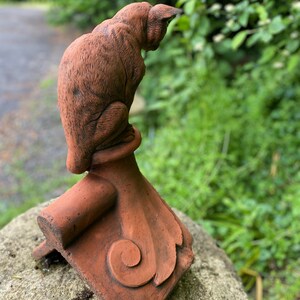 Curious Cat Roof Finial 90 Degree Angled Decorative Stone Ridge Tile ...