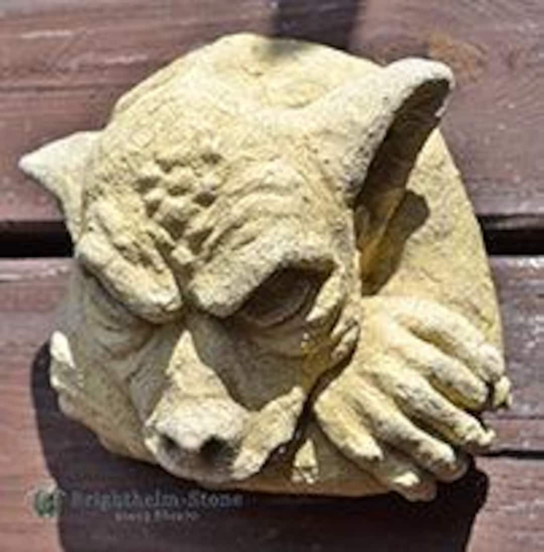 Gargoyle Face Decorative Stone Gothic Wall Plaque 13cm/5" H - Etsy