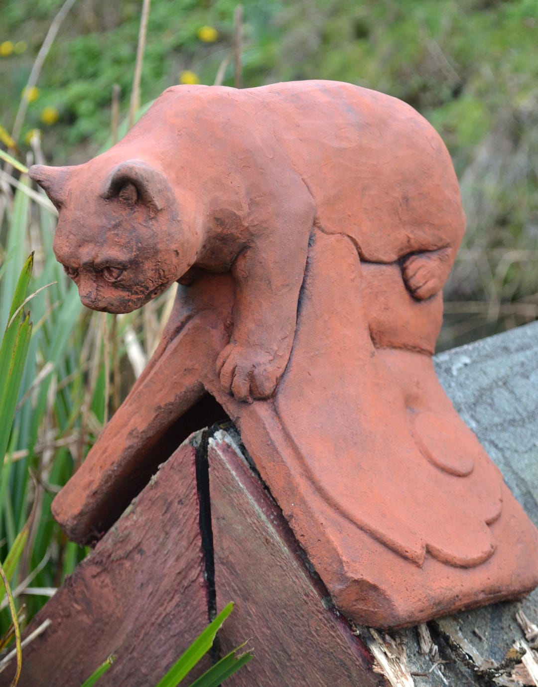 Cat Angled Roof Finial - Etsy