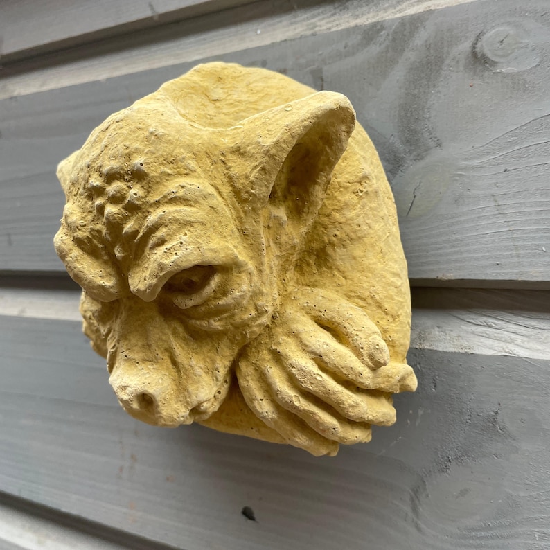 Gargoyle Face Decorative Stone Gothic Wall Plaque 13cm/5" H - Etsy