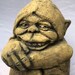 Grinning Pixie Piskie Sitting Hugging His Knees Stone Home or Garden ...