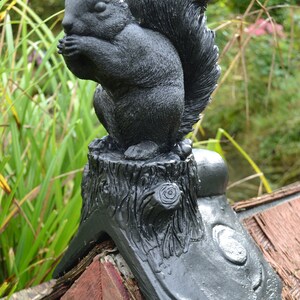 Squirrel Roof Finial 90 Degree Angled or Half Round Decorative Stone ...