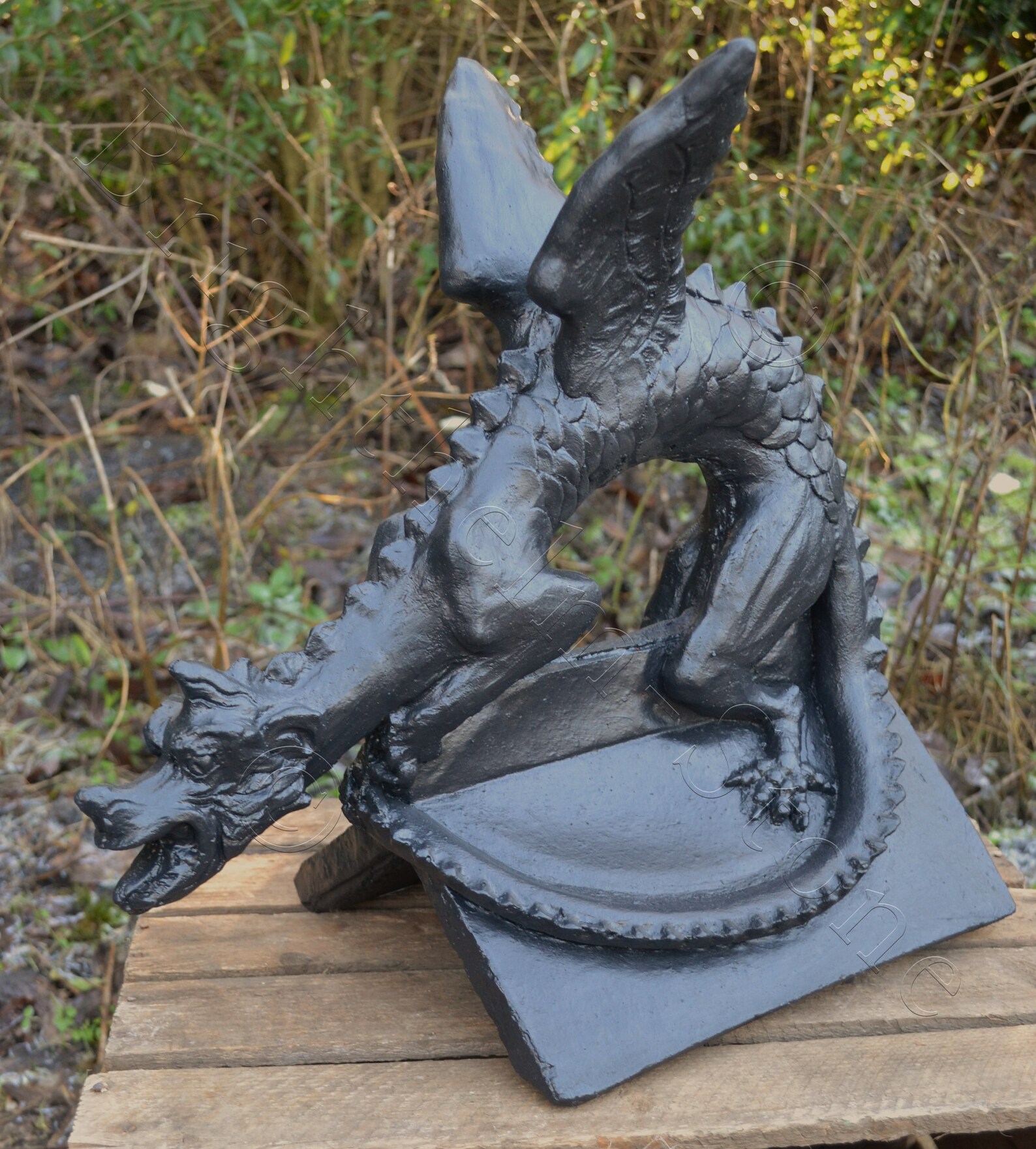 Dragon Roof Finial Decorative 110 Degree Angled or Half Round - Etsy UK