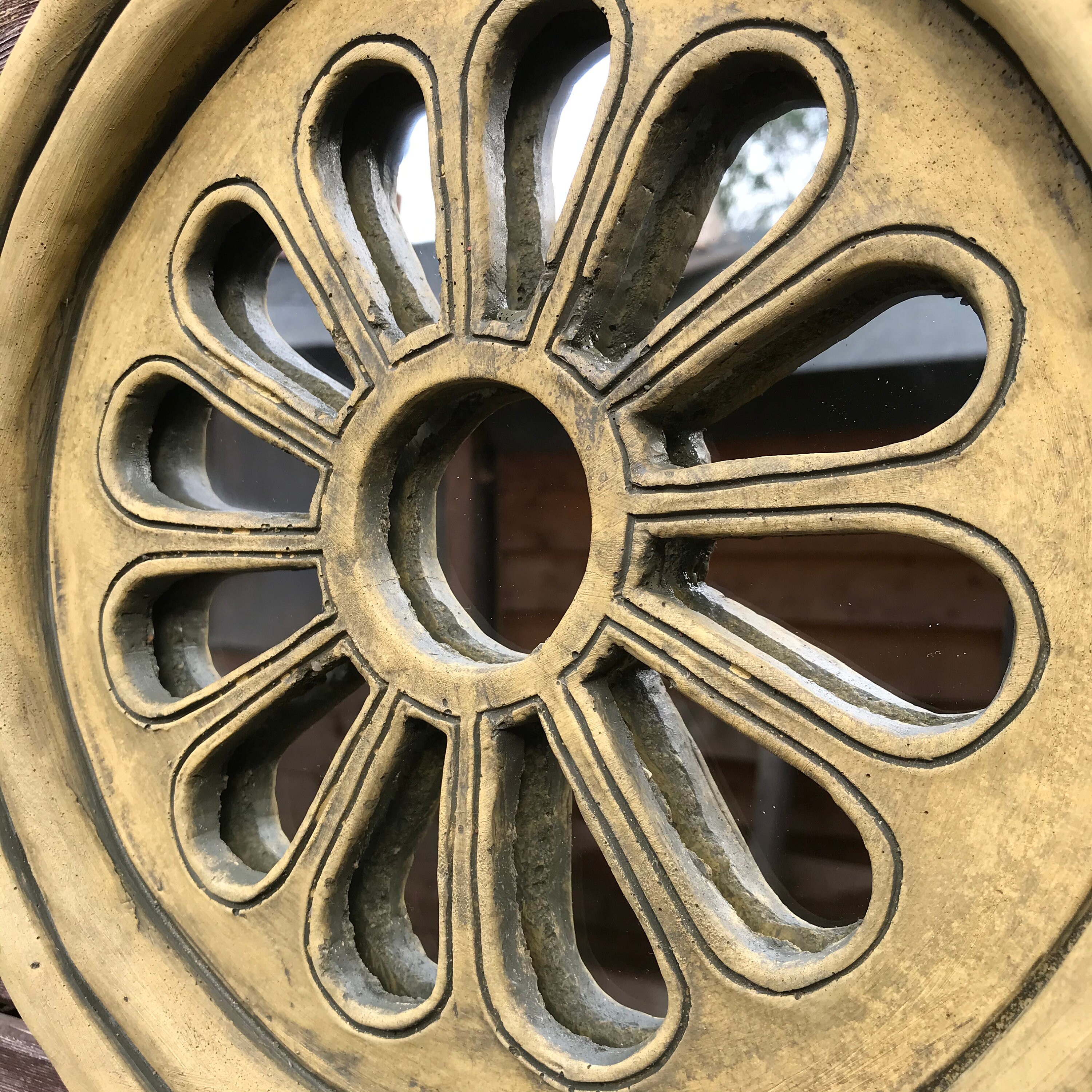 Rose Gothic Round Mirror Antiqued Finish 30cm/12 Diam © - Etsy UK