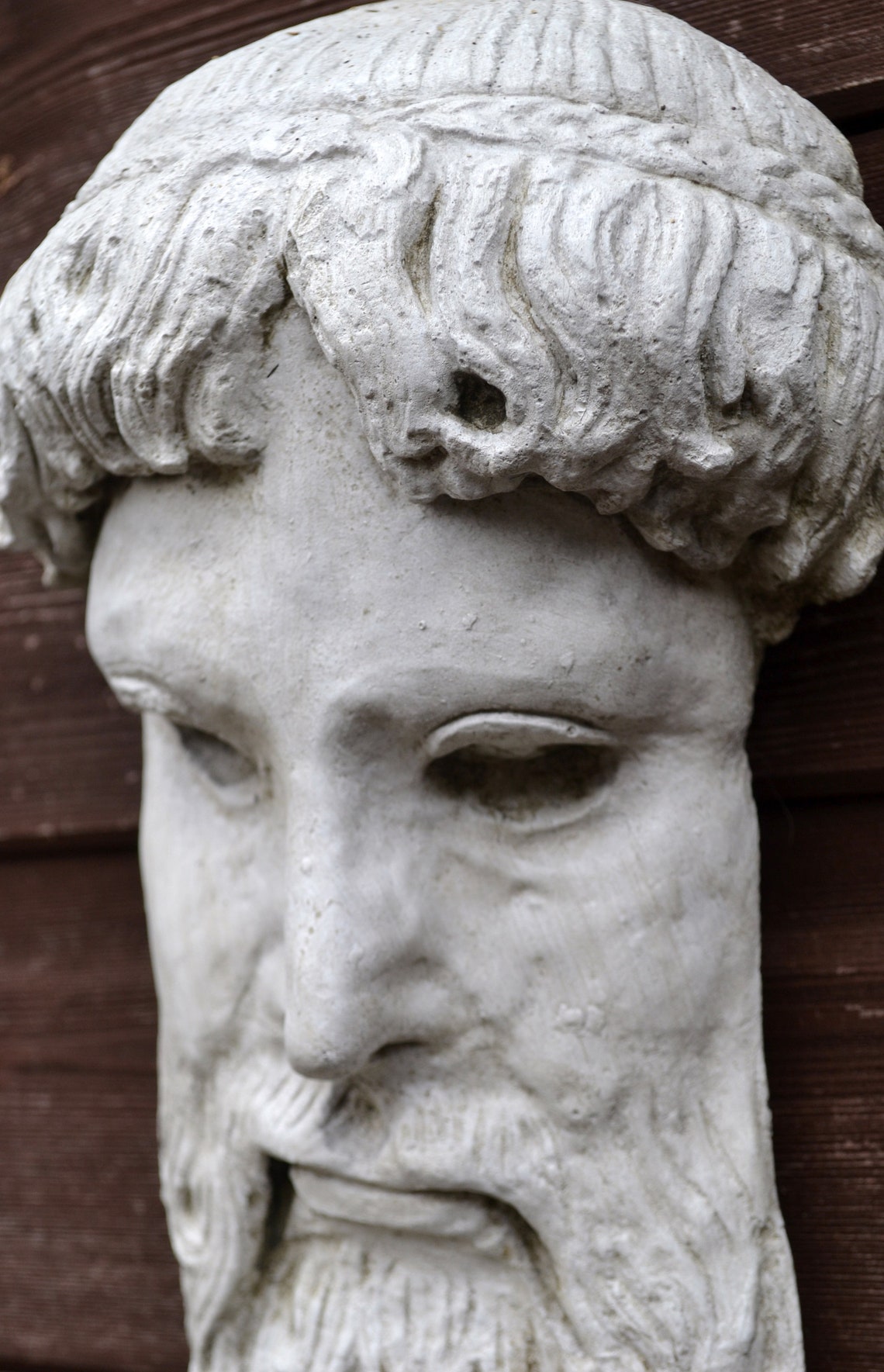 Zeus Greek God Face Sculpture Decorative Stone Wall Plaque - Etsy UK