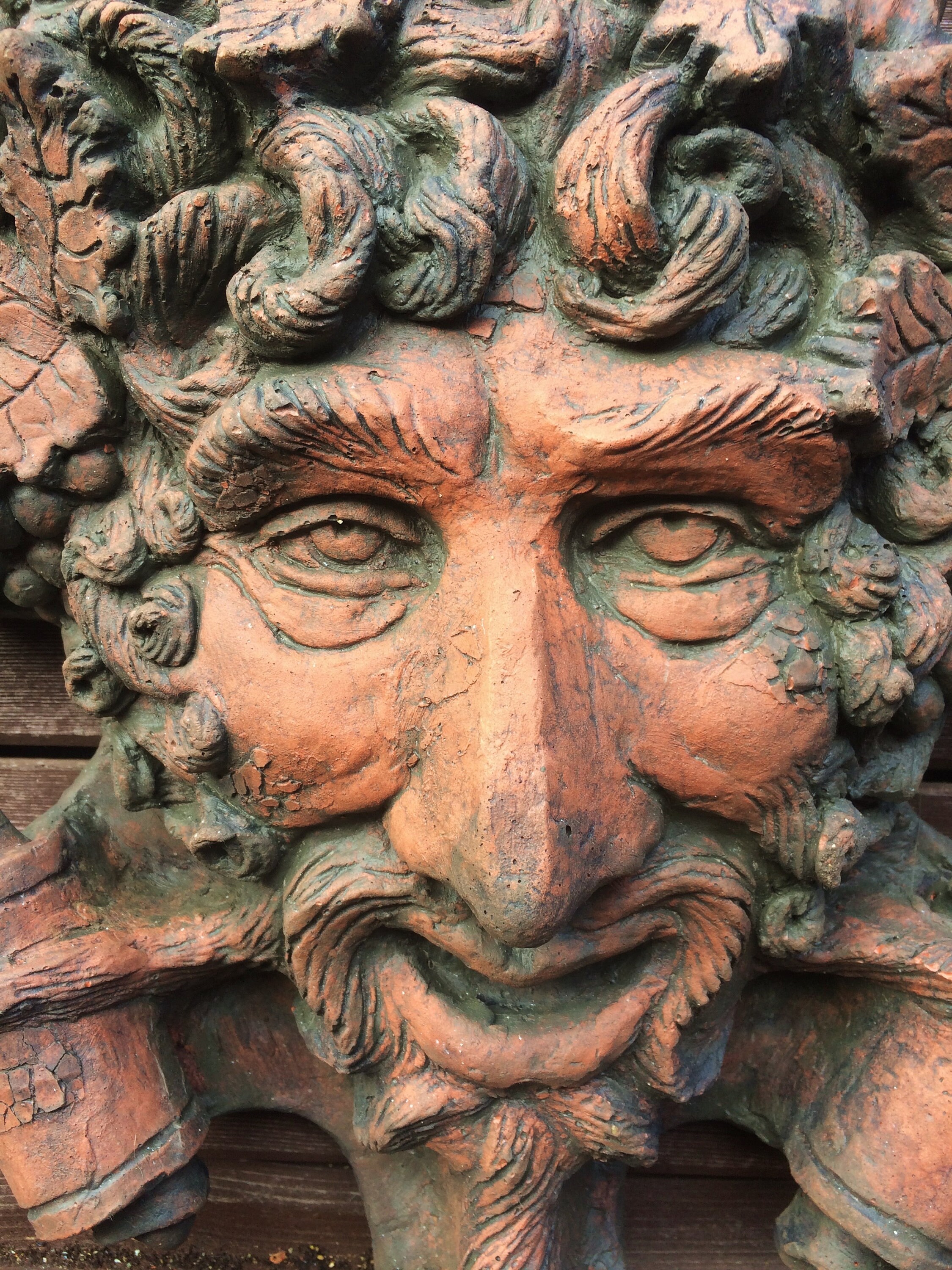 Bacchus Face Decorative Stone Wall Plaque Mascaron - Etsy UK