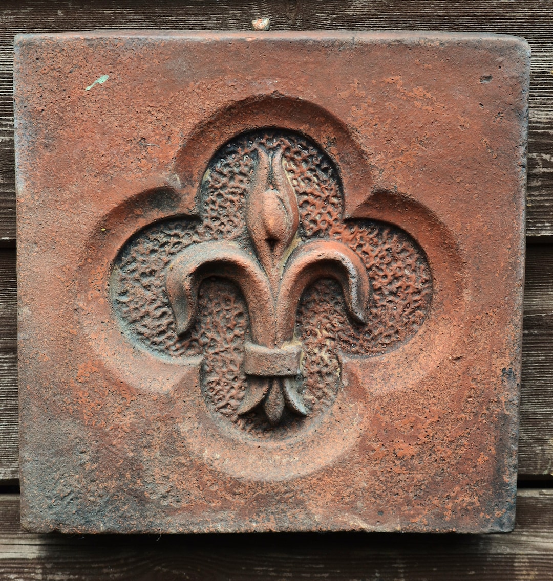 Victorian Decorative Brick Copy Antique Terracotta Wall Tile fleur De ...