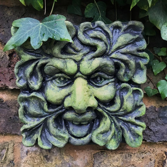 Decorative Stone Plaques Two Large Stone Plaques For Garden Or Wall.